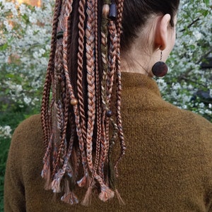 Ginger Green Viking Hair Extensions on Hairband Boho - Etsy