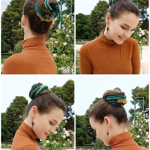 Dreadlock Ponytail Wig Turquoise, Blue Braids on Hairband, Rave Braids ...