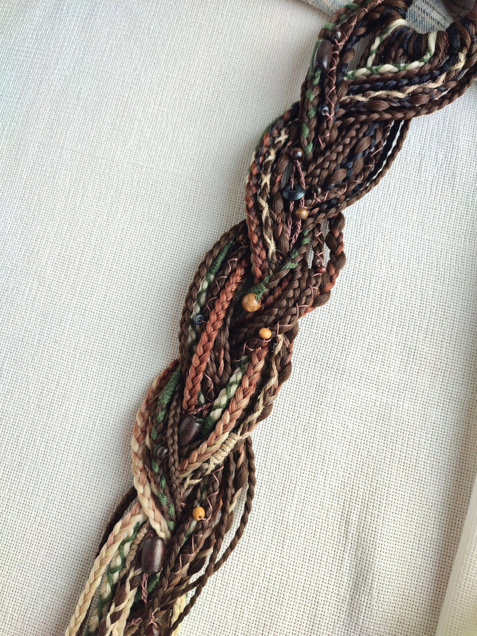 Dreadlocks Extension Brown, Shaten Hair Extension Ponytail, Viking ...