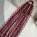 Cherry Red Braids Extension Viking Hair Extensions on - Etsy