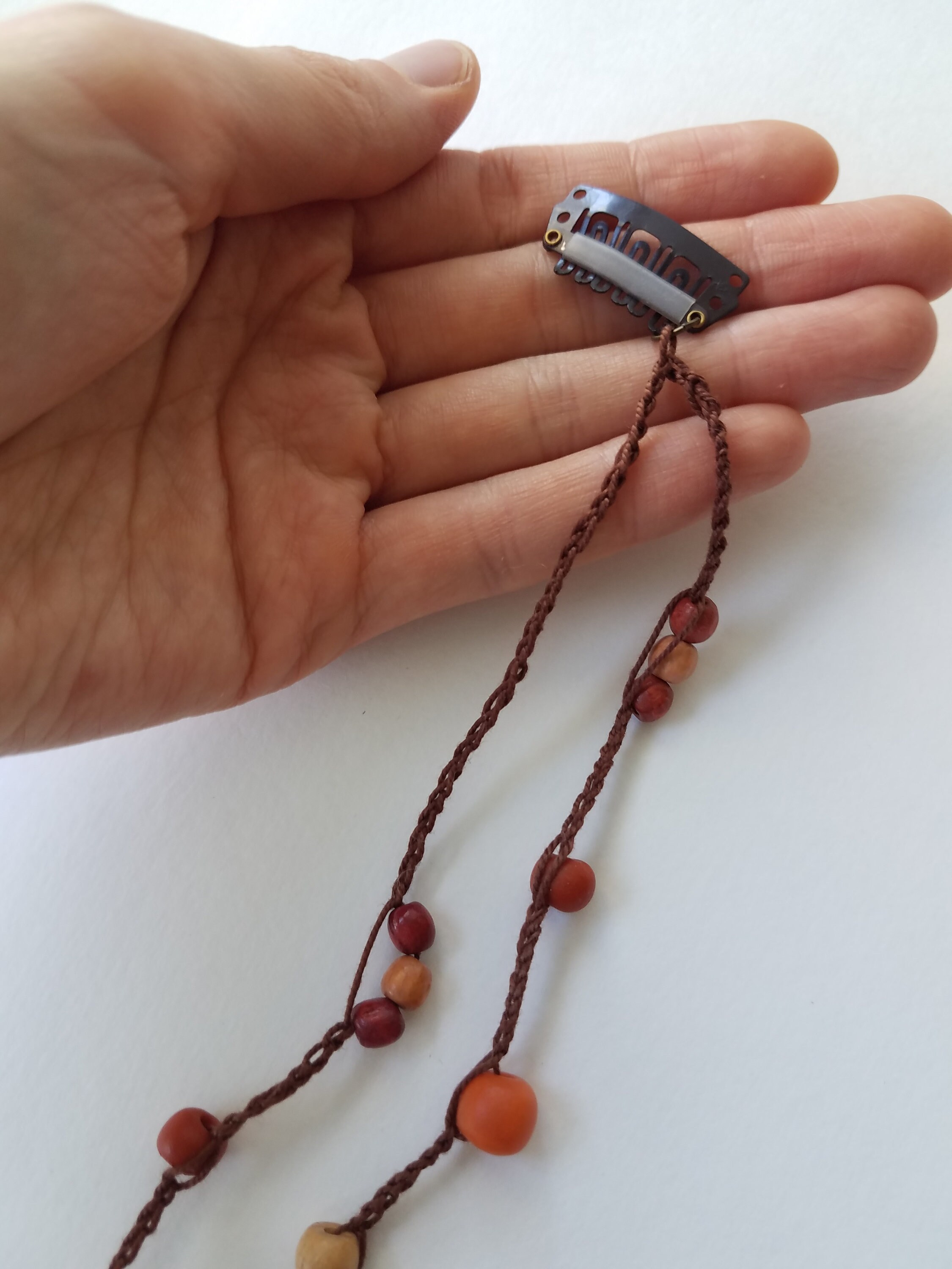 Viking Clip in Hair Extensions Boho Feather Dreadlock | Etsy