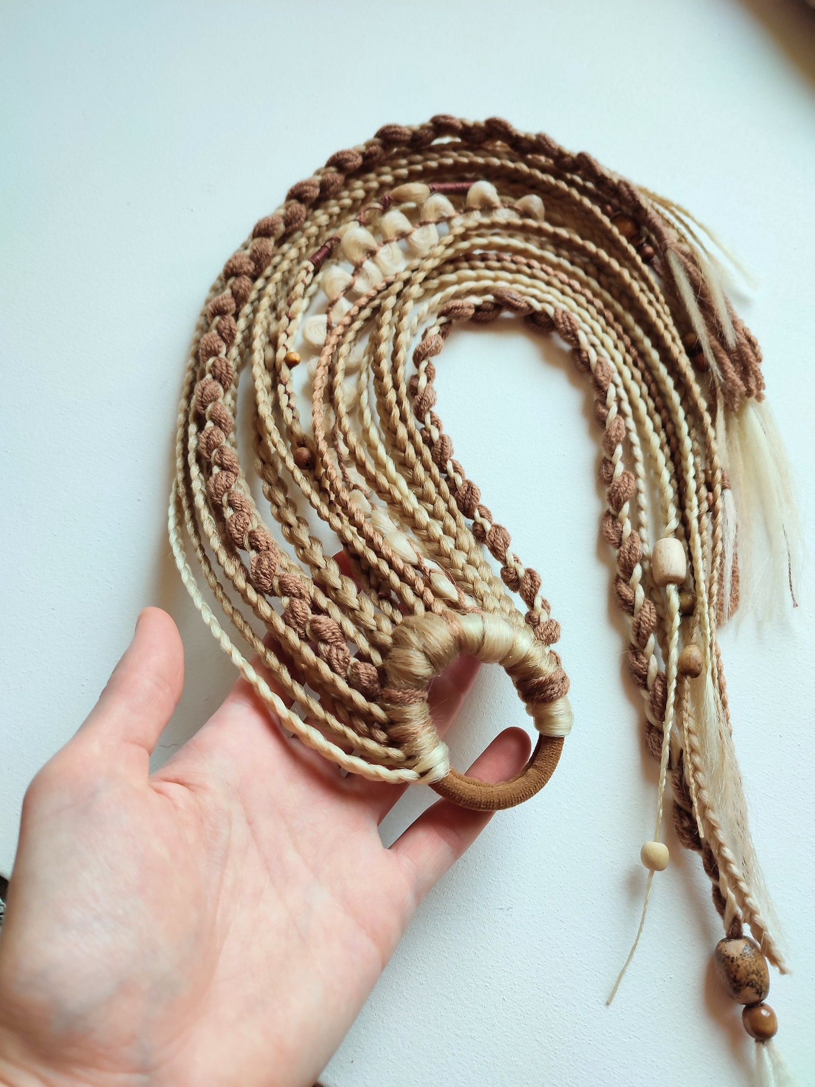 Blonde Viking Dread Extension on Hairband Boho Dreadlock - Etsy