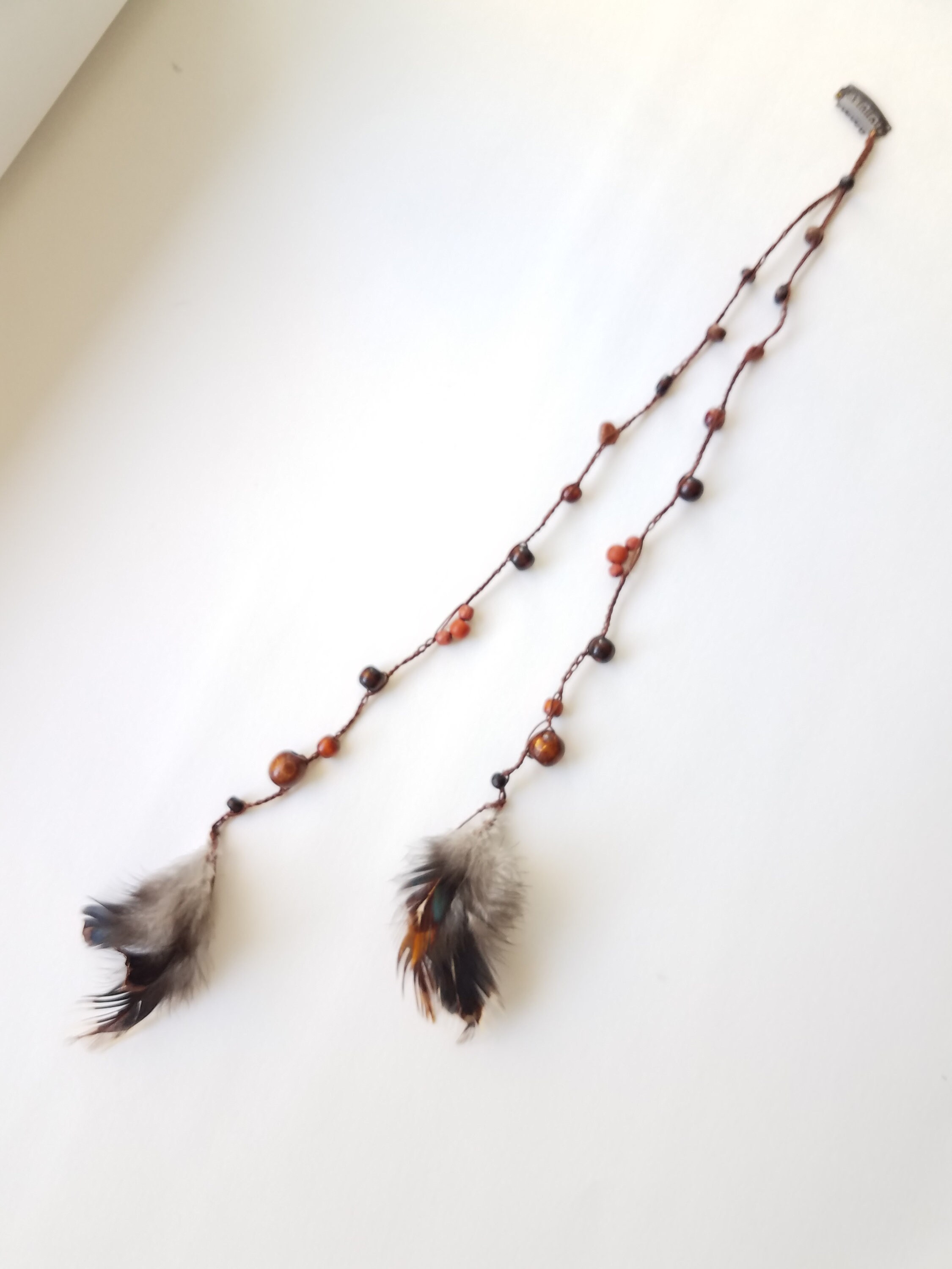 Viking Clip in Hair Extensions Boho Feather Dreadlock | Etsy