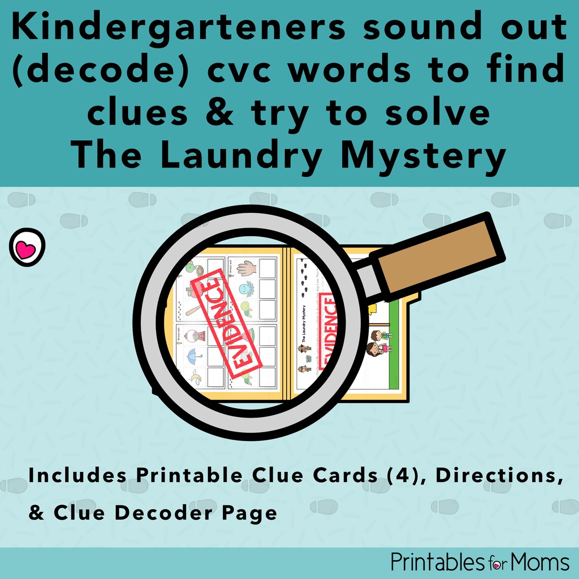 Phonics CVC Practice Kindergarten Printable, Phonics CVC Mystery, CVC ...
