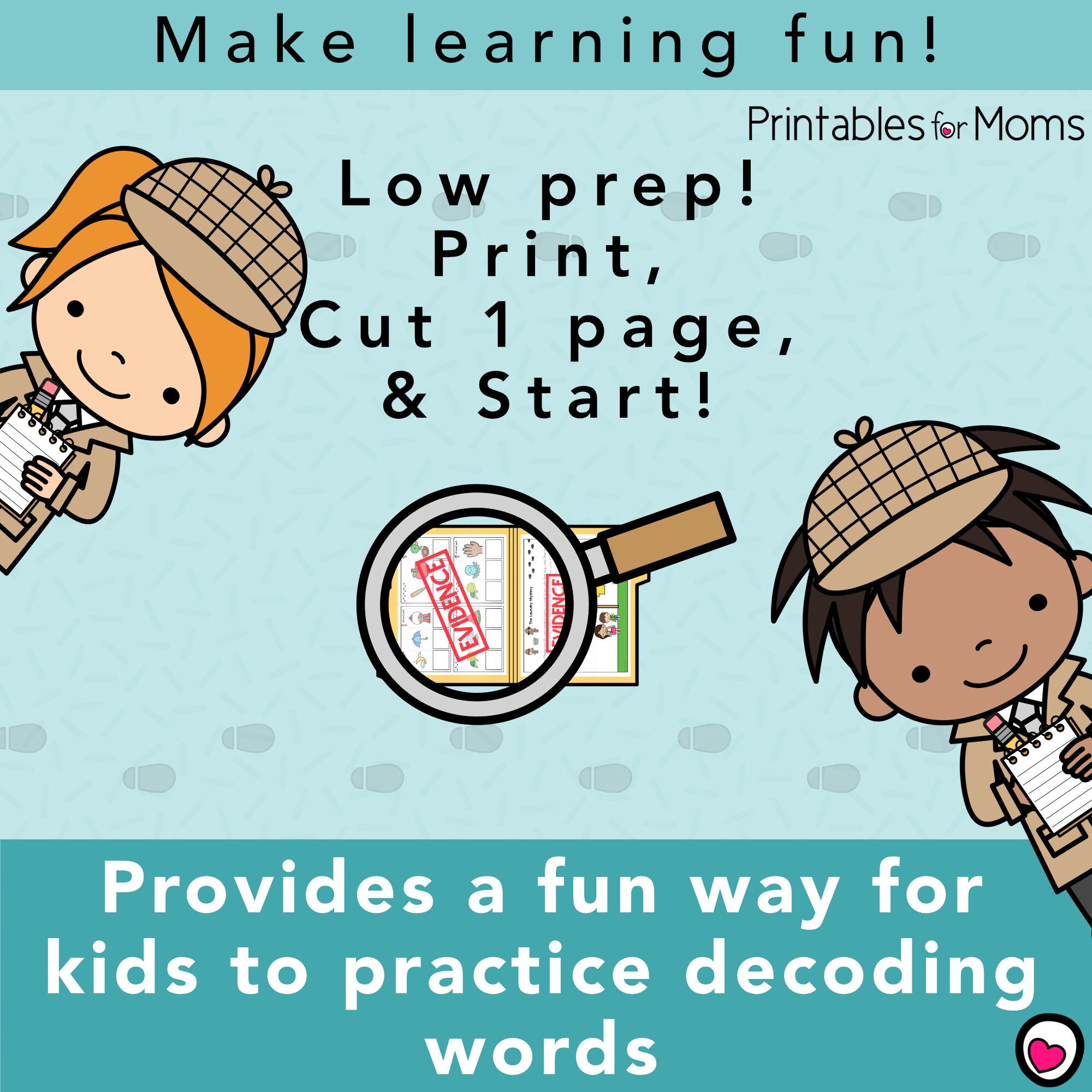 Phonics CVC Practice Kindergarten Printable, Phonics CVC Mystery, CVC ...