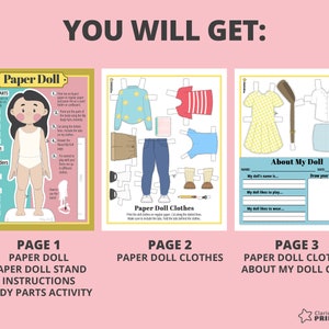 Mary Paper Doll Educational Printable Toy - Etsy UK