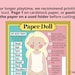 Luna Paper Doll Educational Printable Toy - Etsy UK