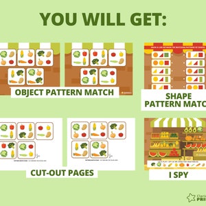 Toddler Busy Book - Visual Discrimination Module - Fruits and ...