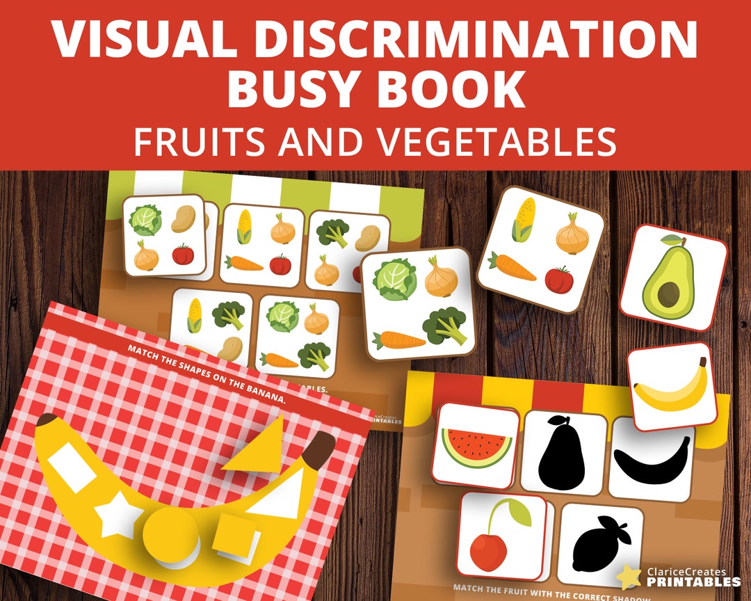 Toddler Busy Book - Visual Discrimination Module - Fruits and ...