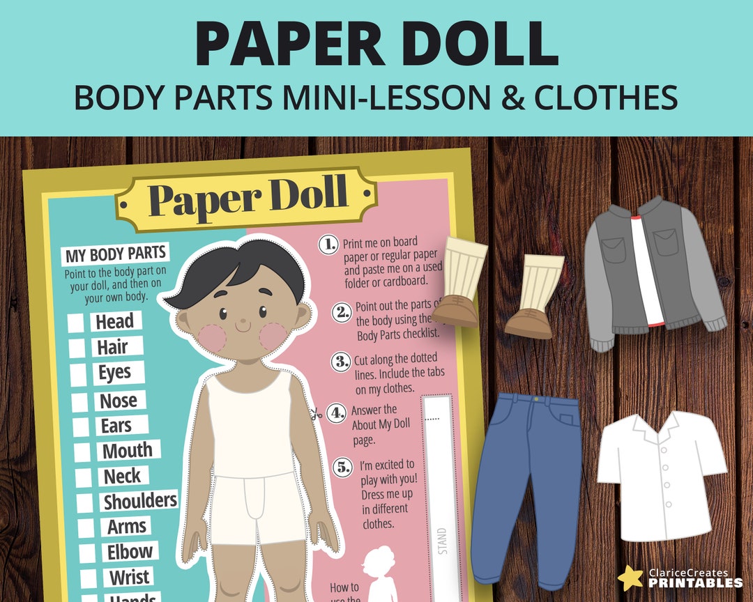 Joseph Paper Doll - Educational Printable Toy - Etsy