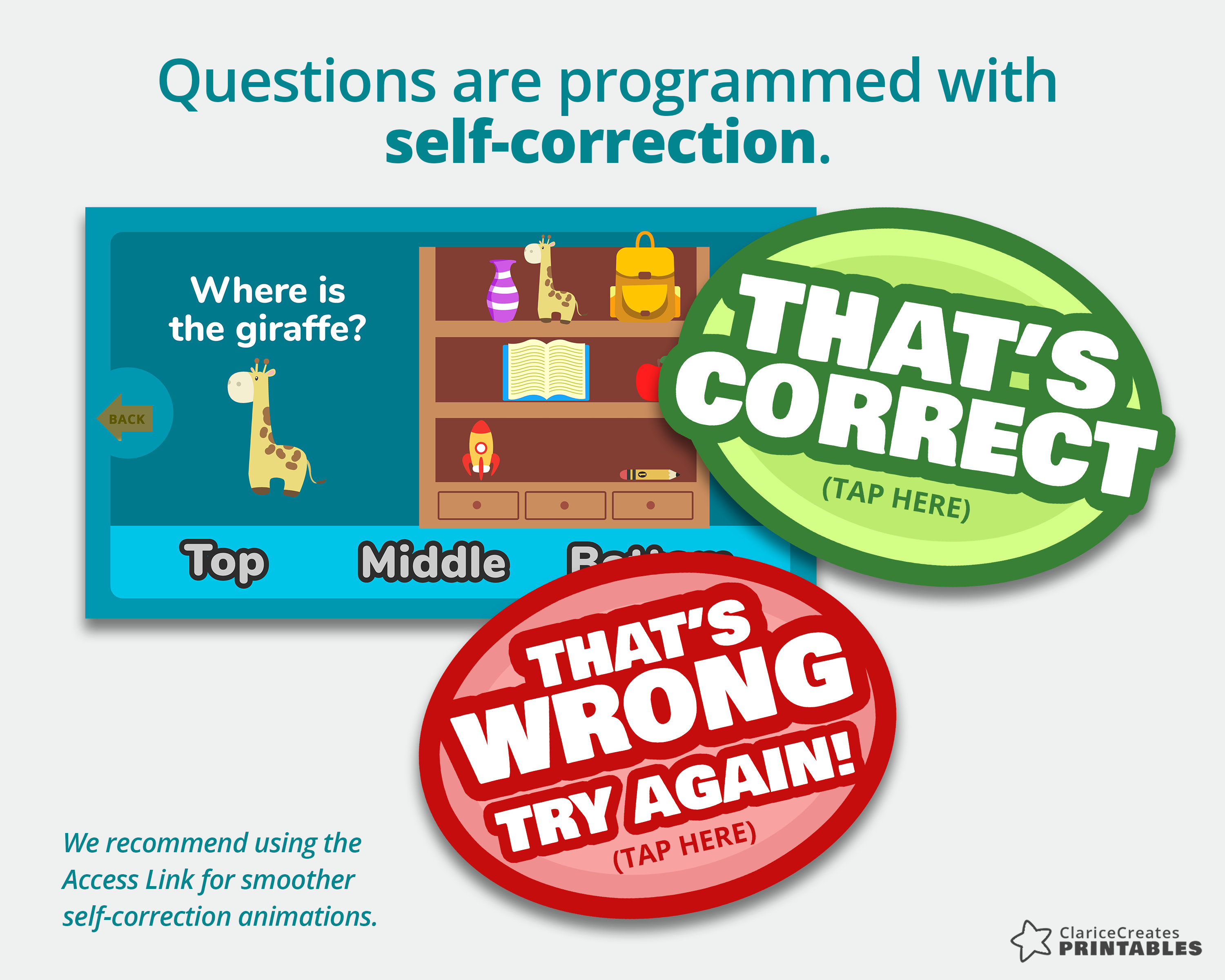 Interactive Lesson - Positions Top Bottom Middle - Kindergarten - PDF ...