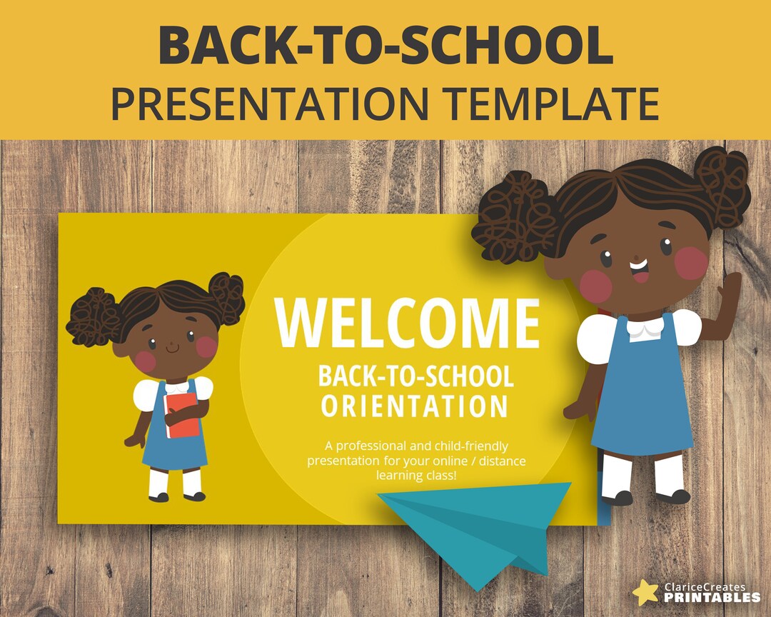 Back to School Presentation Template - Editable Slides Powerpoint ...