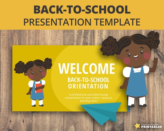 Back to School Presentation Template Editable Slides | Etsy