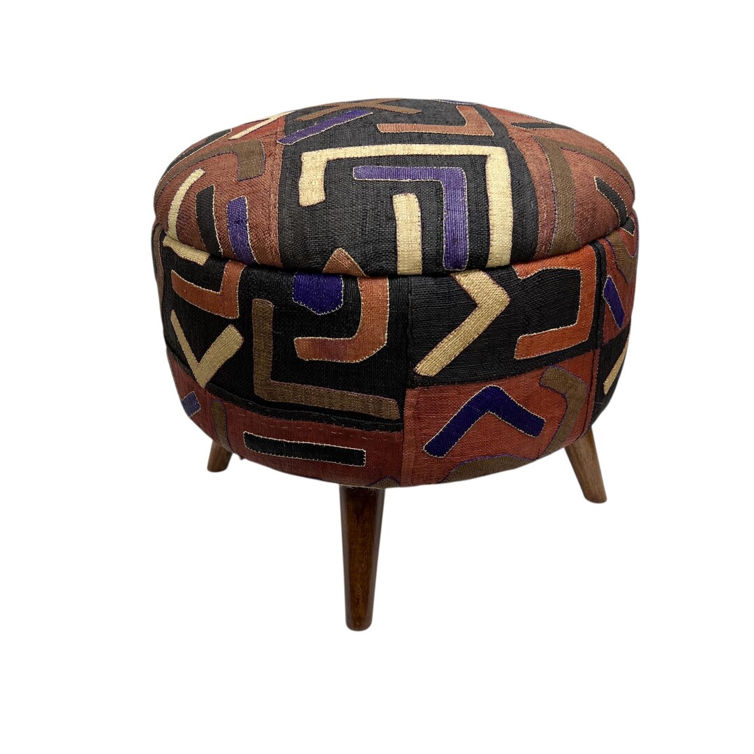 African Medium Round Ottoman - Etsy
