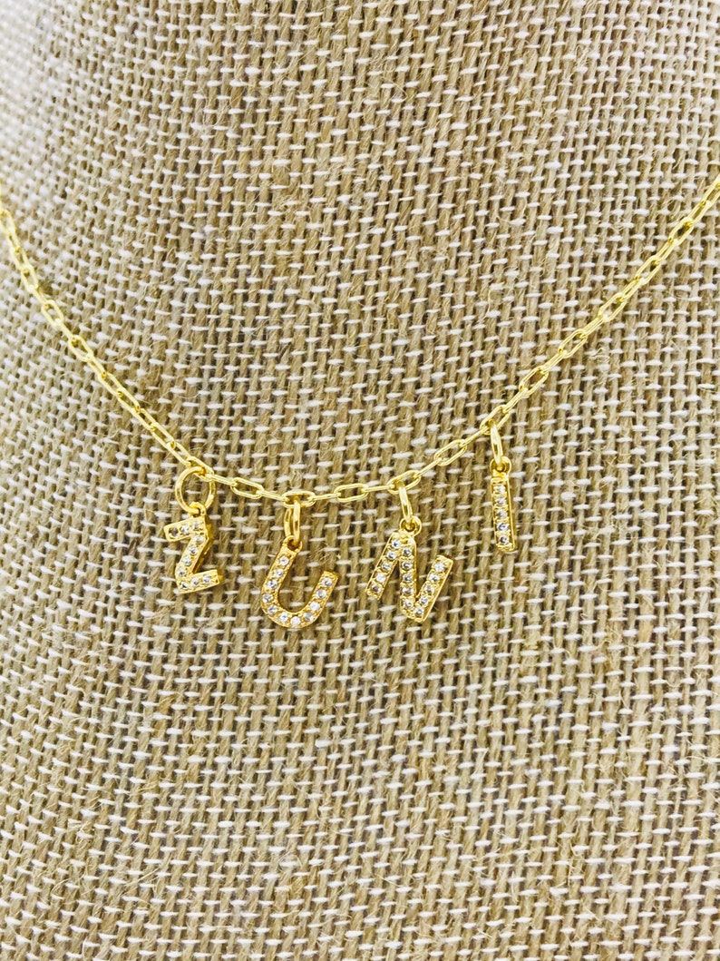Letter Necklace, Gold Filled Letter Necklace, Letter Necklace, Gold ...