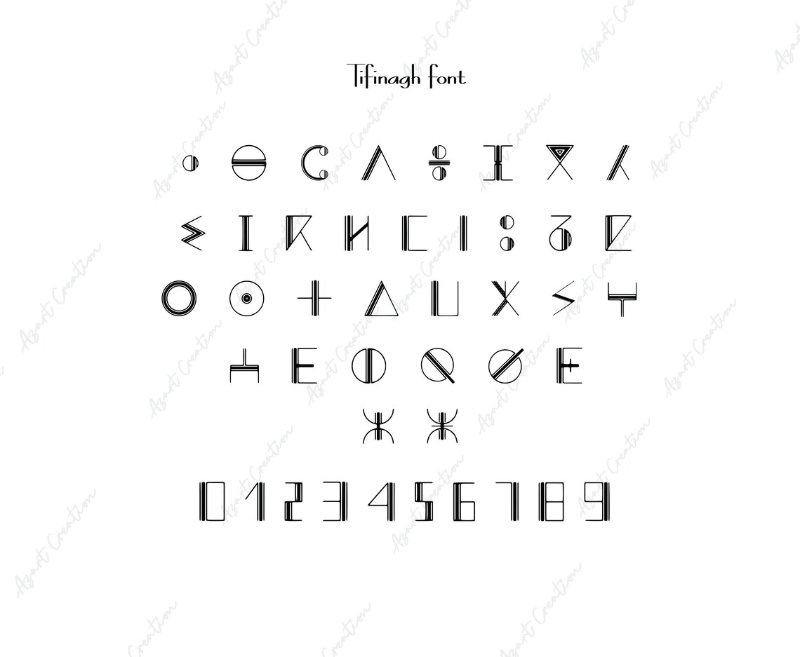 Tifinagh font, Digital font, Amazigh font, Tamazight font, Font download, Modern font, otp font ...