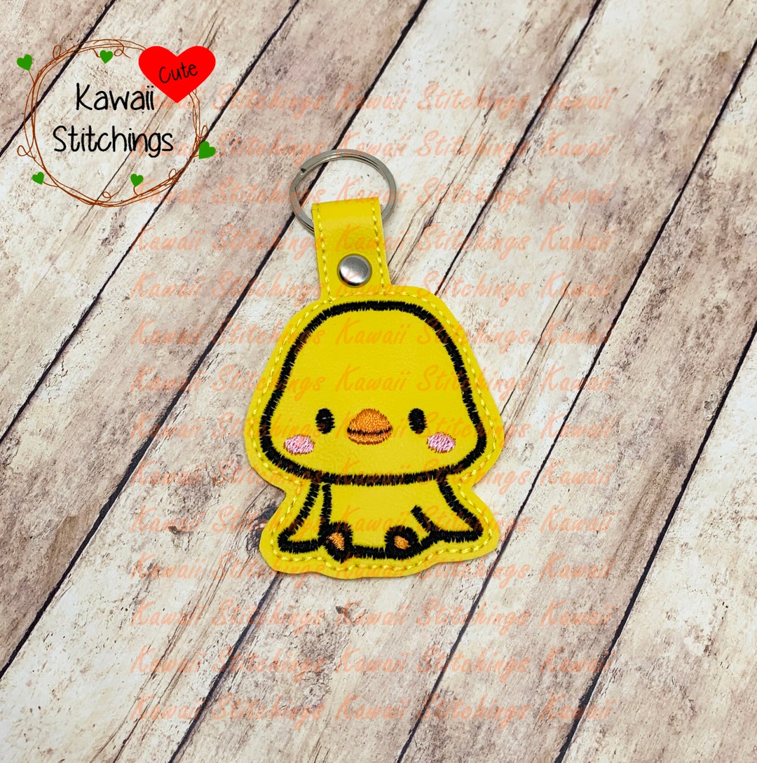 Kawaii, Kawaii Chick, Key Fob, Key Chain, in the Hoop Design, Digital ...