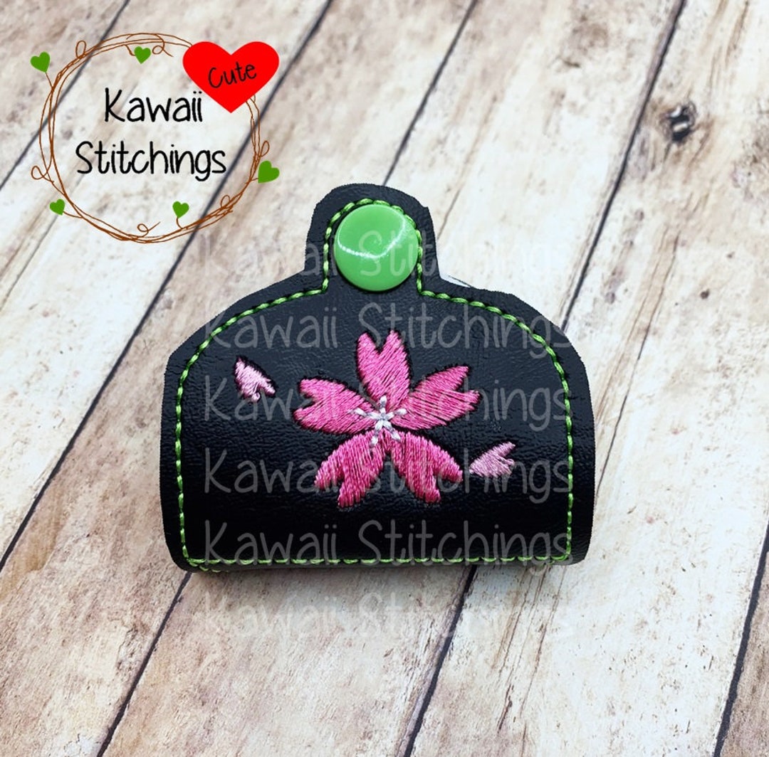 Kawaii Sakura Cord Wrap, Cord Wrapper, in the Hoop Design, Digital ...