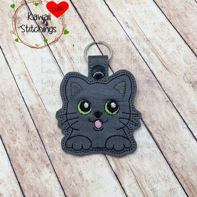 Custom Kitty Key Chain - Etsy