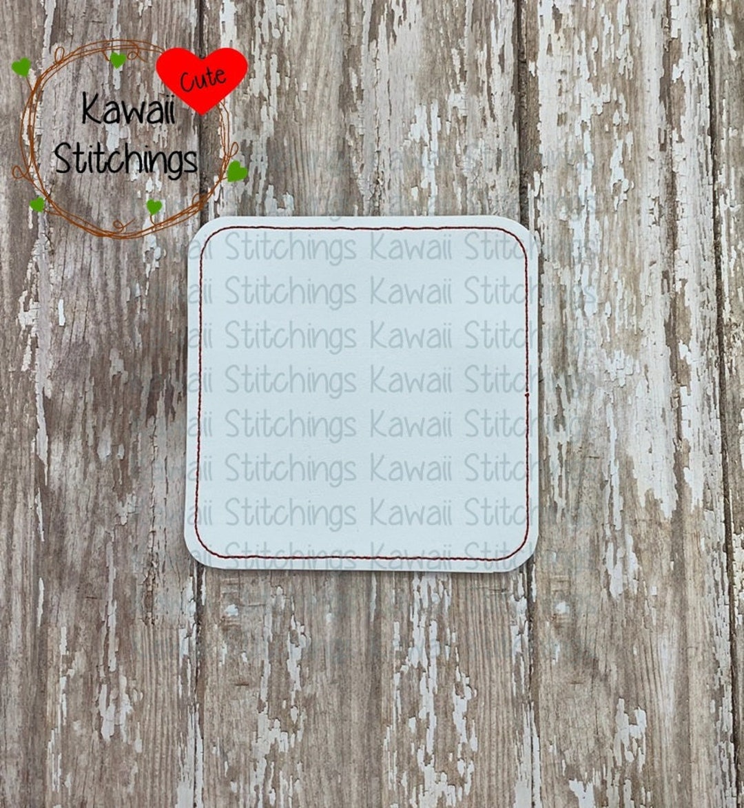 Blank Round Corner Coaster, in the Hoop Design, Digital Instant ...