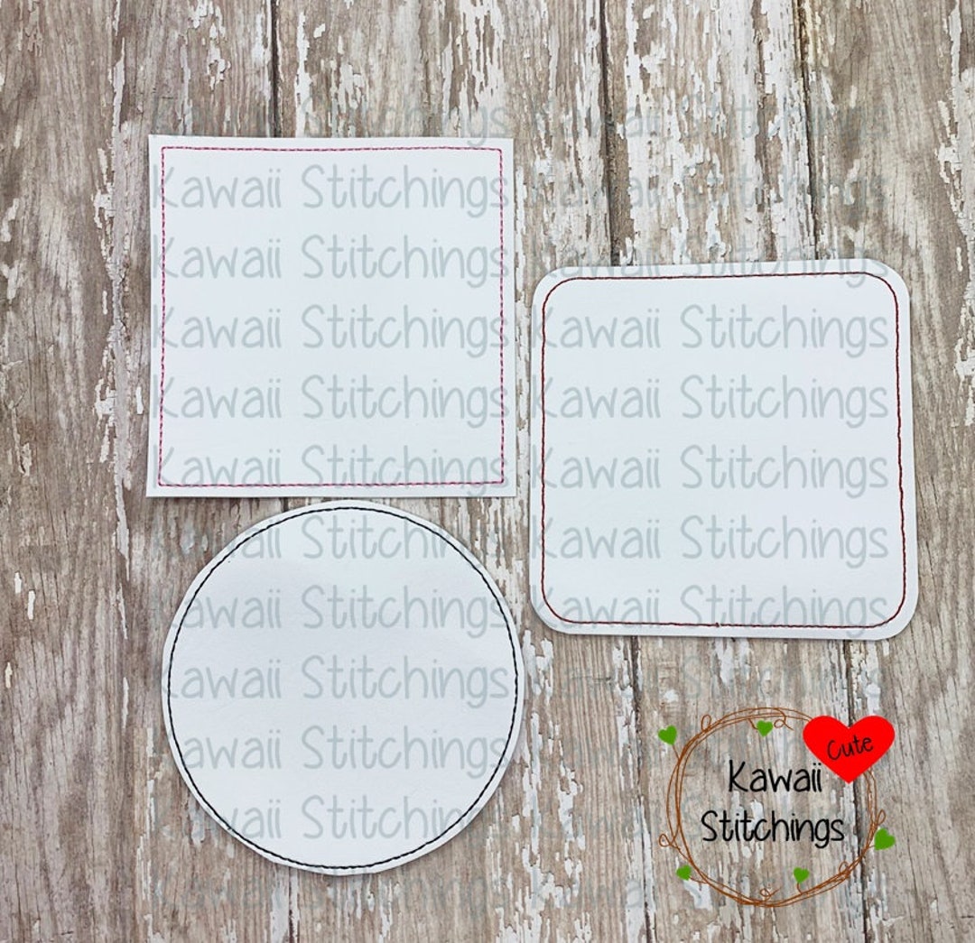Blank Coaster Set, in the Hoop Design, Digital Instant Download - Etsy