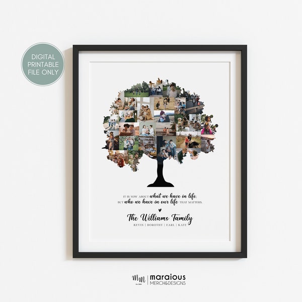 Digital Family Tree - Etsy