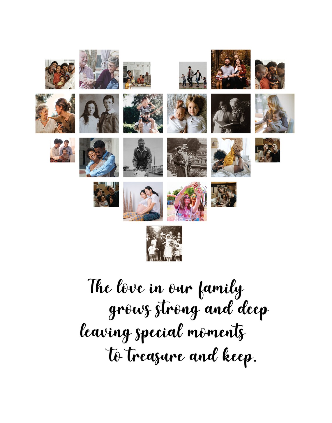 Family Collage for Wall Family Collage Frame in the UK - Etsy