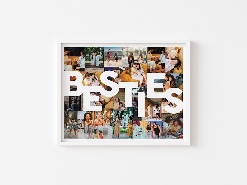 Bestie Personalized Digital Collage Besties for Life Custom - Etsy