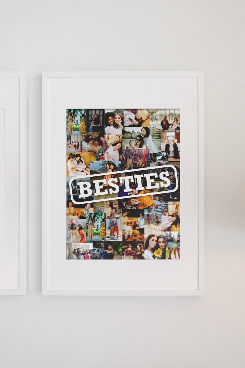 Besties Picture Collage Personalized Gift for Best Friend - Etsy
