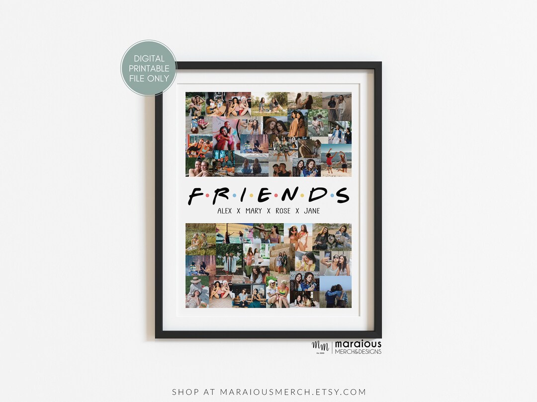 Friends Personalize Photo Collage Gift for Best Friend, Best Friend ...