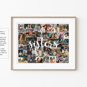 Sisters Photo Collage Gift for Her, Personalized Photo Collage Gifts ...