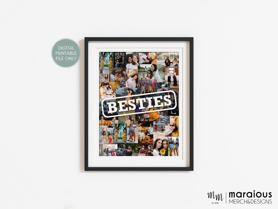 Besties Picture Collage Personalized Gift for Best Friend - Etsy