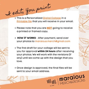 Heart Family Photo Collage, Custom Family Picture Love Collage, Heart ...