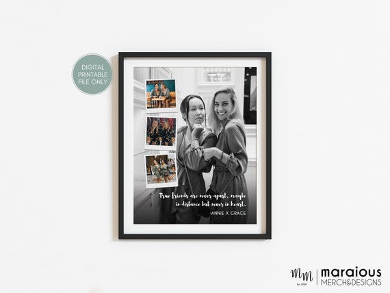 Best Friend Photo Collage Polaroid Friends Photo Print Gift | Etsy