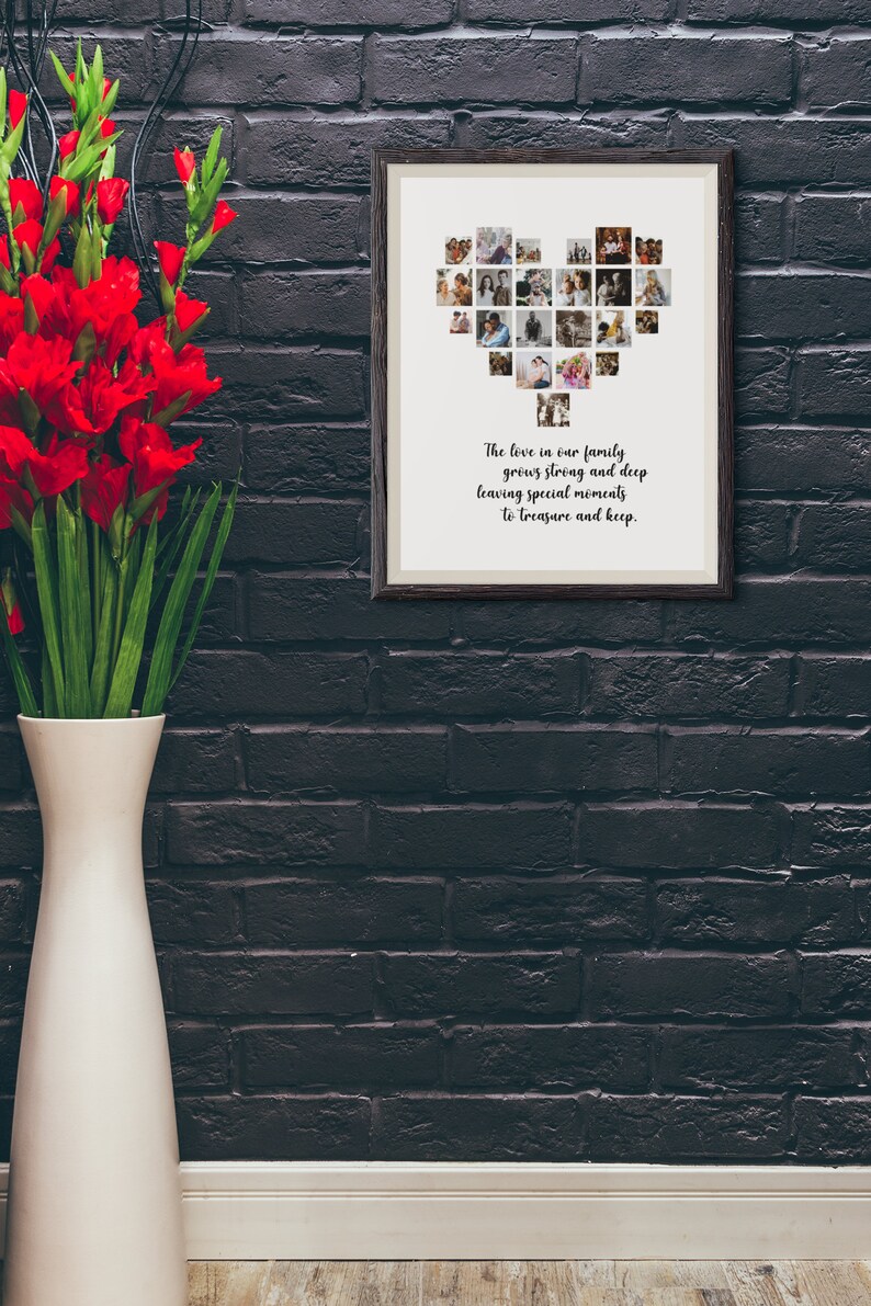 Family Custom Photo Collage Personalized Picture Collage Gift - Etsy