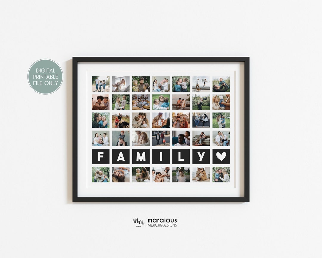 Custom Family Keepsake Unique Family Gift, Personalized Family Name ...