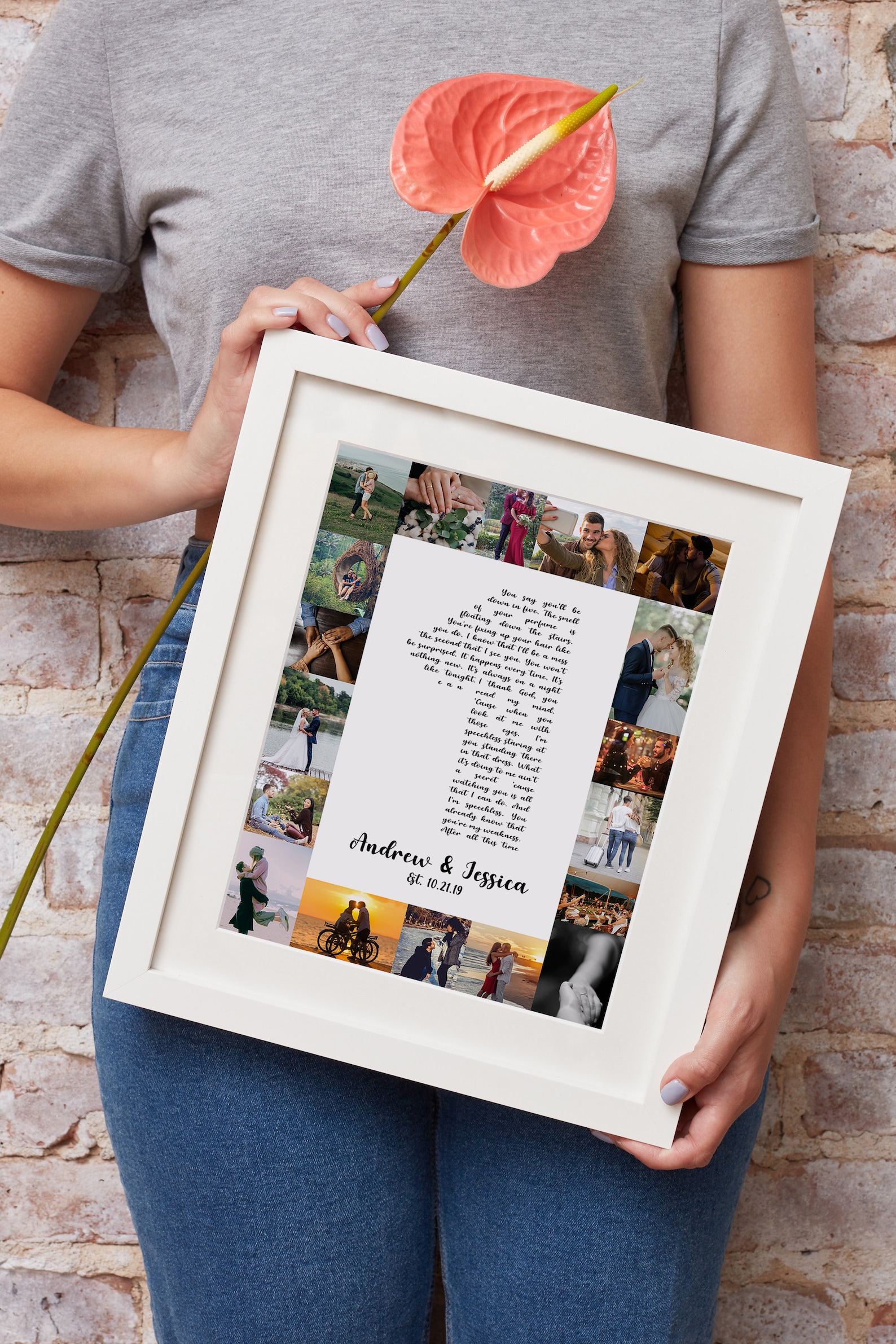 Custom Photo Collage for 1 Year Anniversary Gift for - Etsy