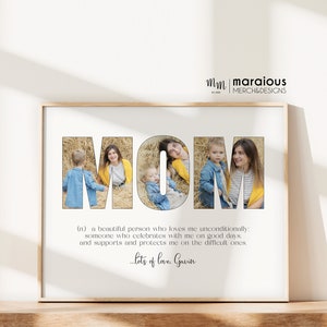 Personalized Gifts for Mom Custom Photo Collage, Custom Photo Gifts for ...