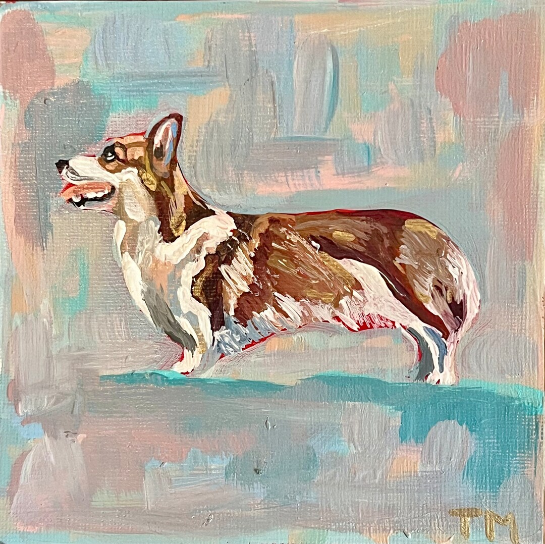Corgi Painting - Etsy
