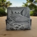 Shark-themed Coaster Set – Premium Stone Coasters With Holder - Vibrant ...