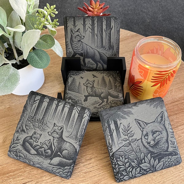 Fox Coaster - Etsy