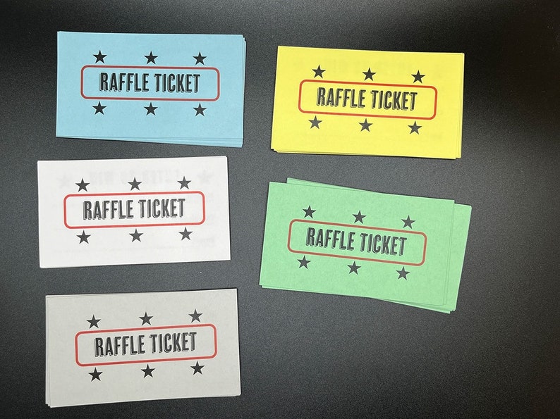 100 Pack Raffle Tickets, Enter to Win Cards, Entry Form - Etsy