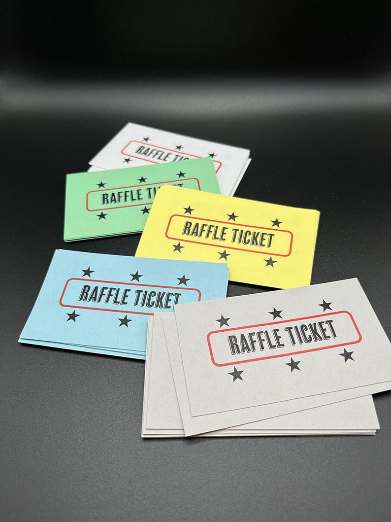 100 Pack Raffle Tickets, Enter to Win Cards, Entry Form - Etsy