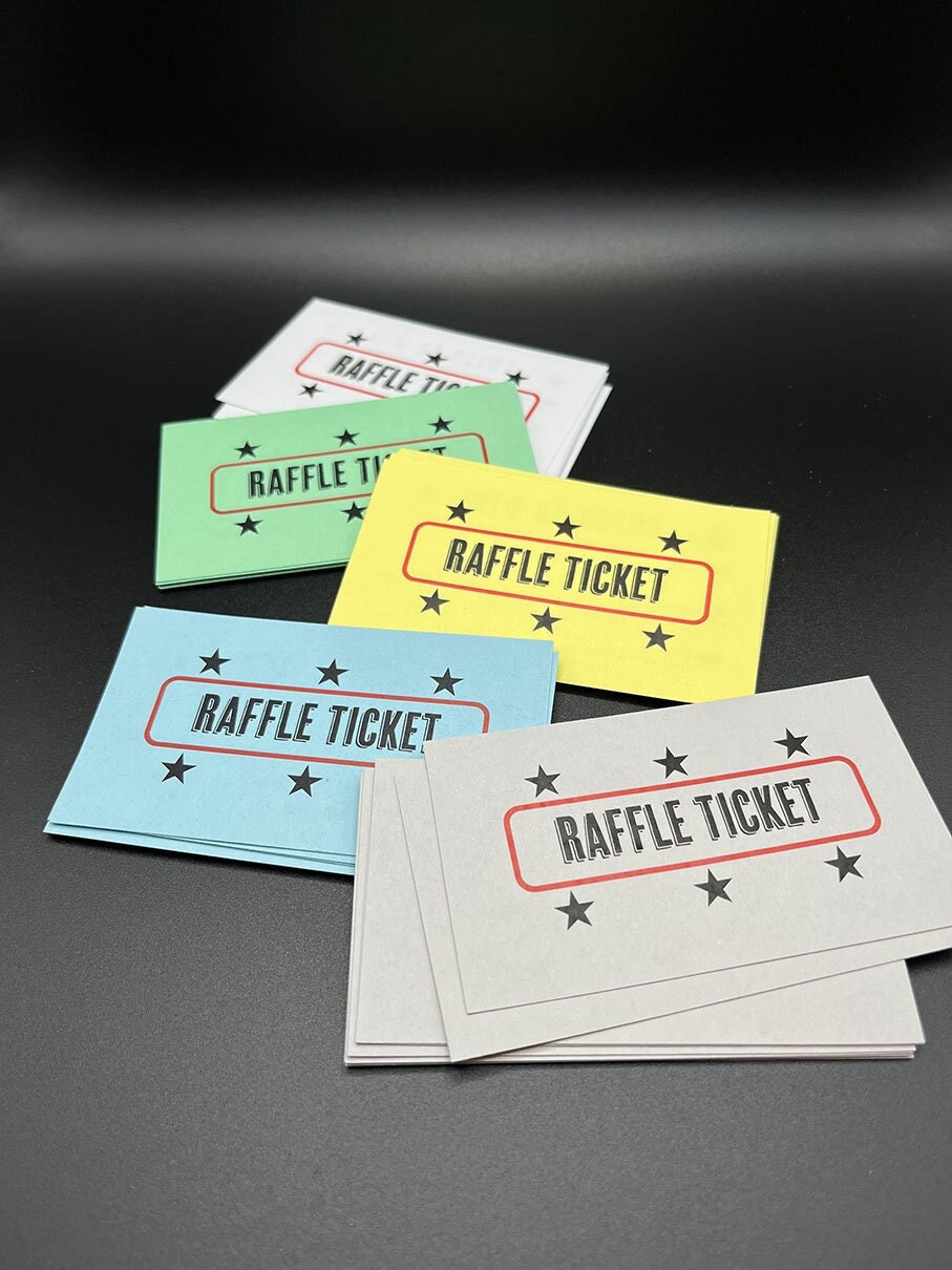 100 Pack Raffle Tickets, Enter to Win Cards, Entry Form - Etsy
