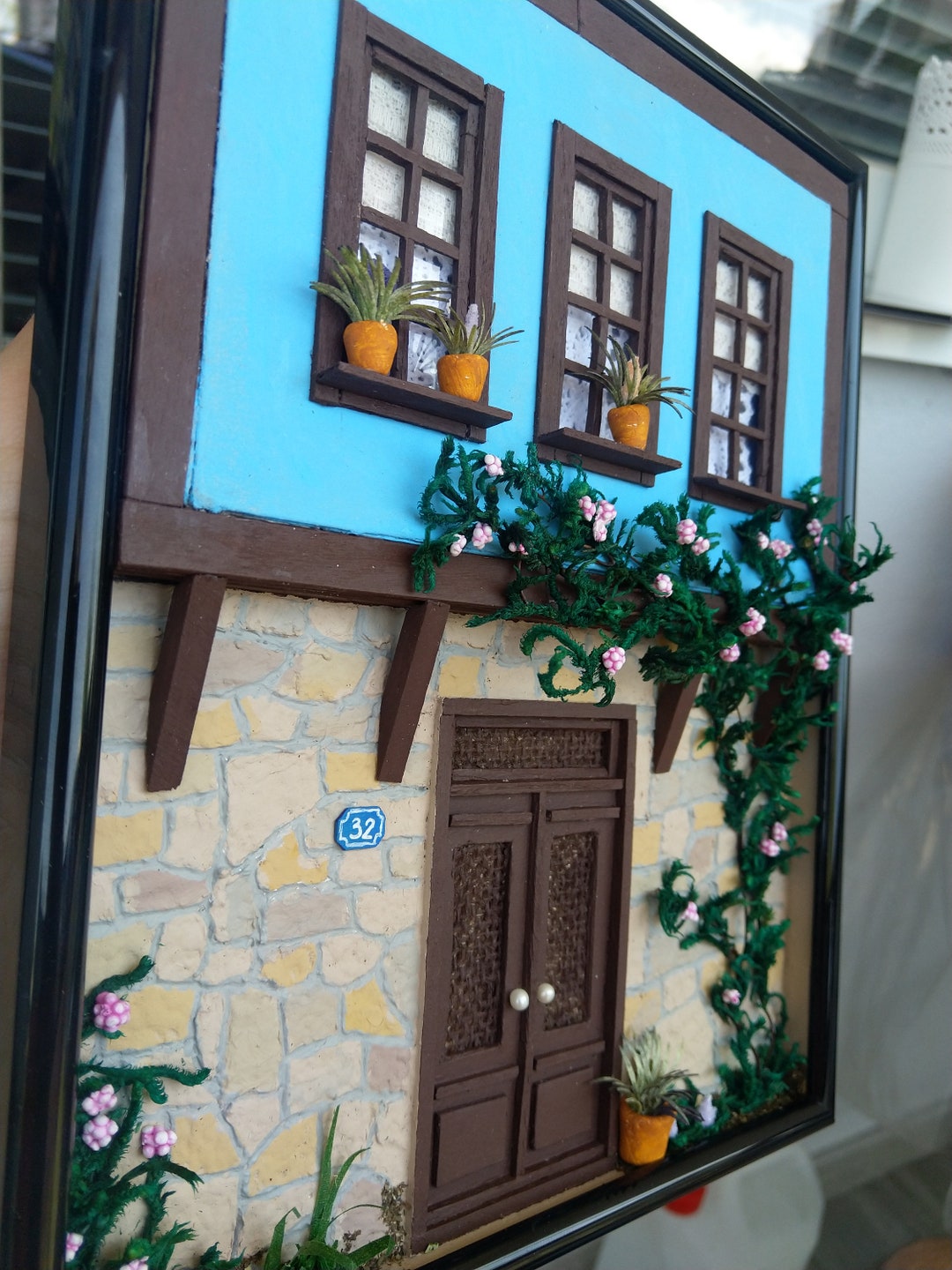 3D Diorama, House in a Frame With LED Light - Etsy