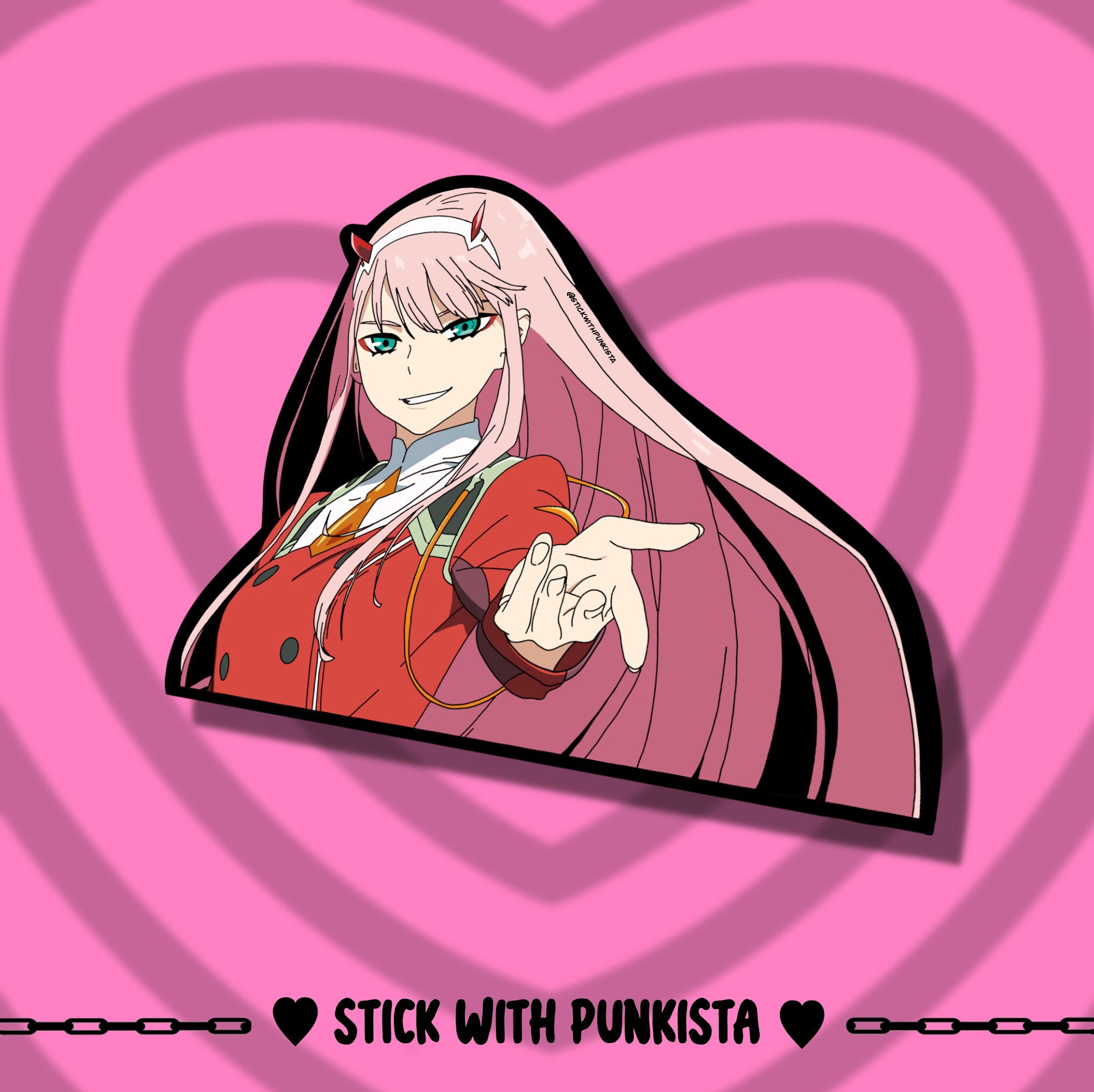 Zero Two Sticker | Etsy