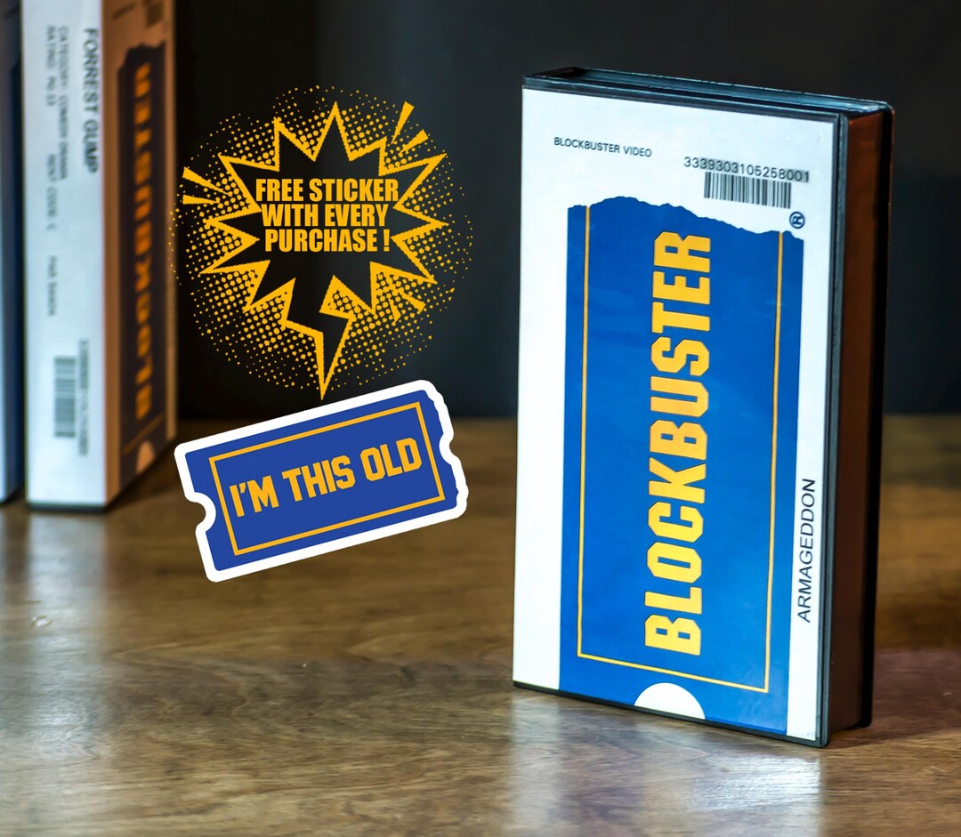 Nostalgic!!! Classic VHS Blockbuster Tape - Etsy