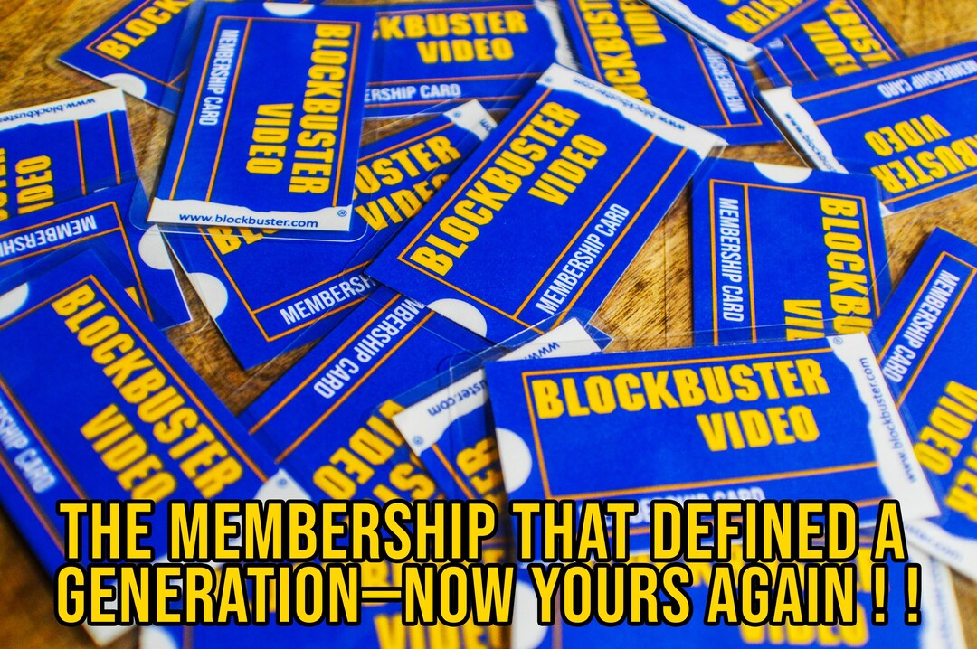 Retro Blockbuster Membership Card: Movie Lover Gift - Etsy