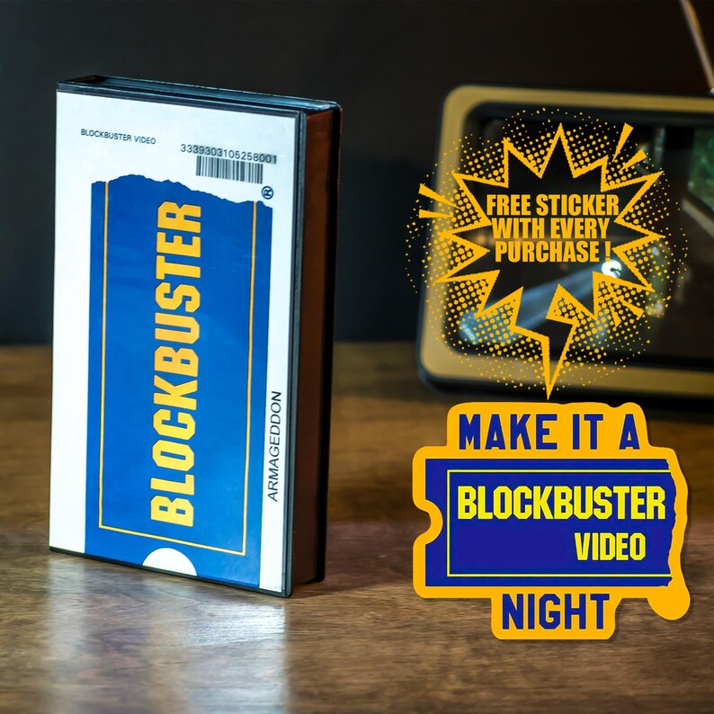 Nostalgic!!! Classic VHS Blockbuster Tape - Etsy