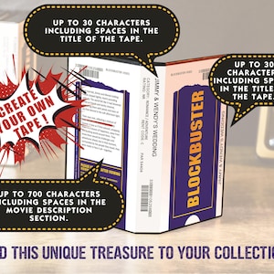 Nostalgic!!! Classic VHS Blockbuster Tape - Etsy